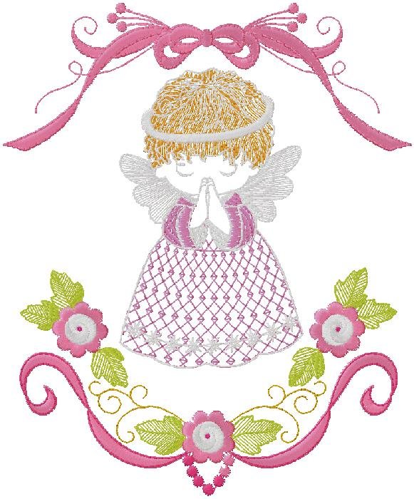 Angel embroidery design - embnew.com
